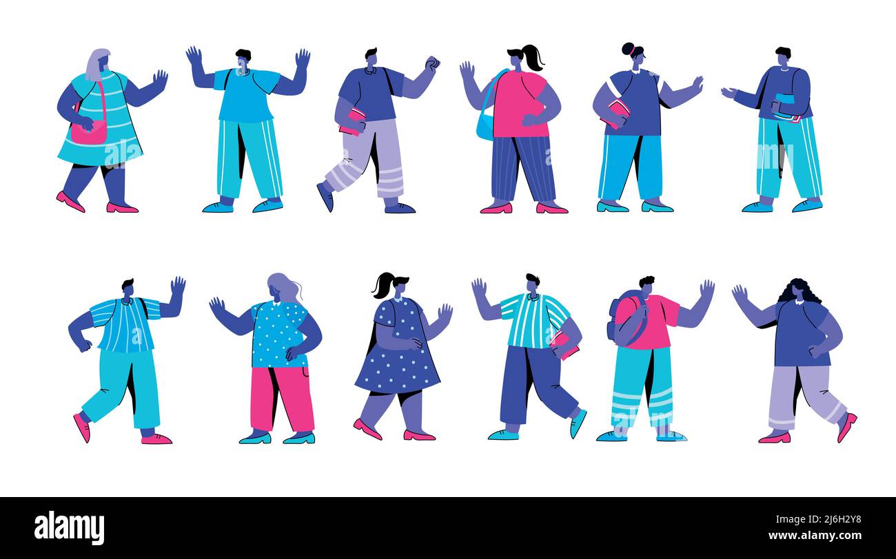 Happy students after exam Stock Vector Images - Alamy