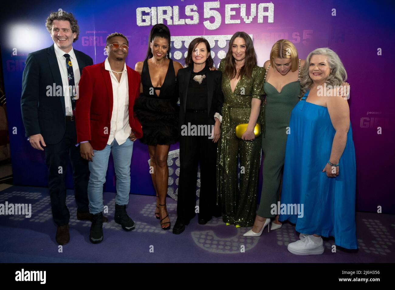 (L-R) Eric Gurian, Jeremiah Craft, Renee Elise Goldsberry, Meredith ...