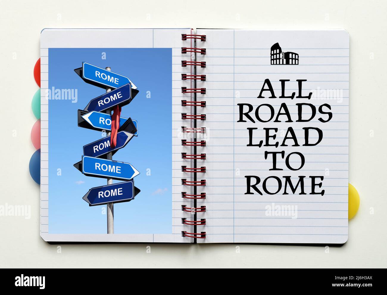 All roads lead to rome hi-res stock photography and images - Alamy
