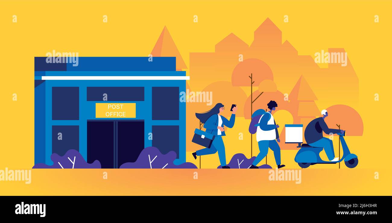 Delivering packages Stock Vector Images - Alamy