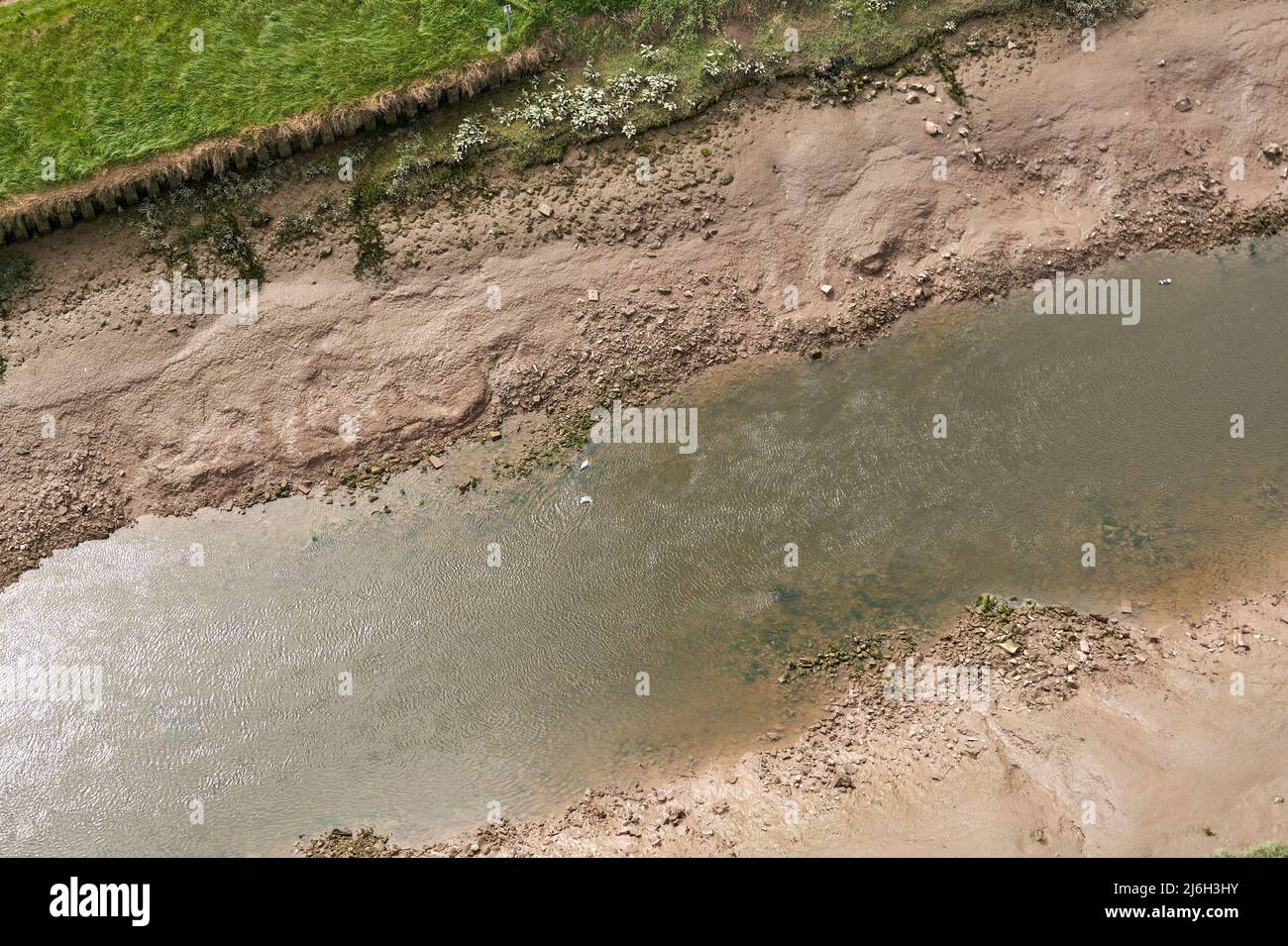 Tidal river at low tide image Stock Photo - Alamy