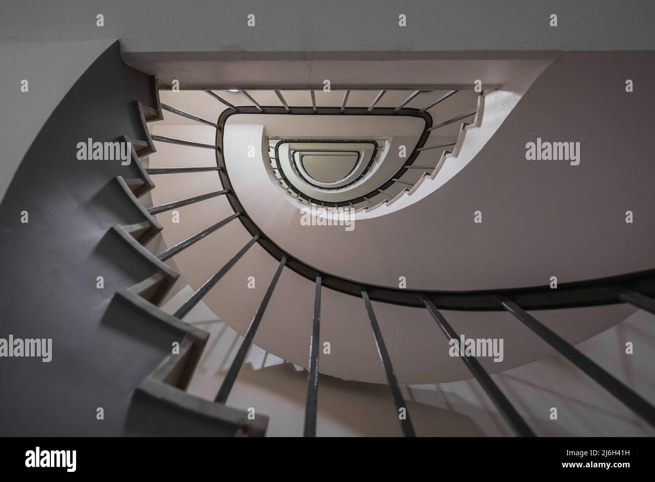 Funky staircase that looks like a smiley on the end. Concept of ...