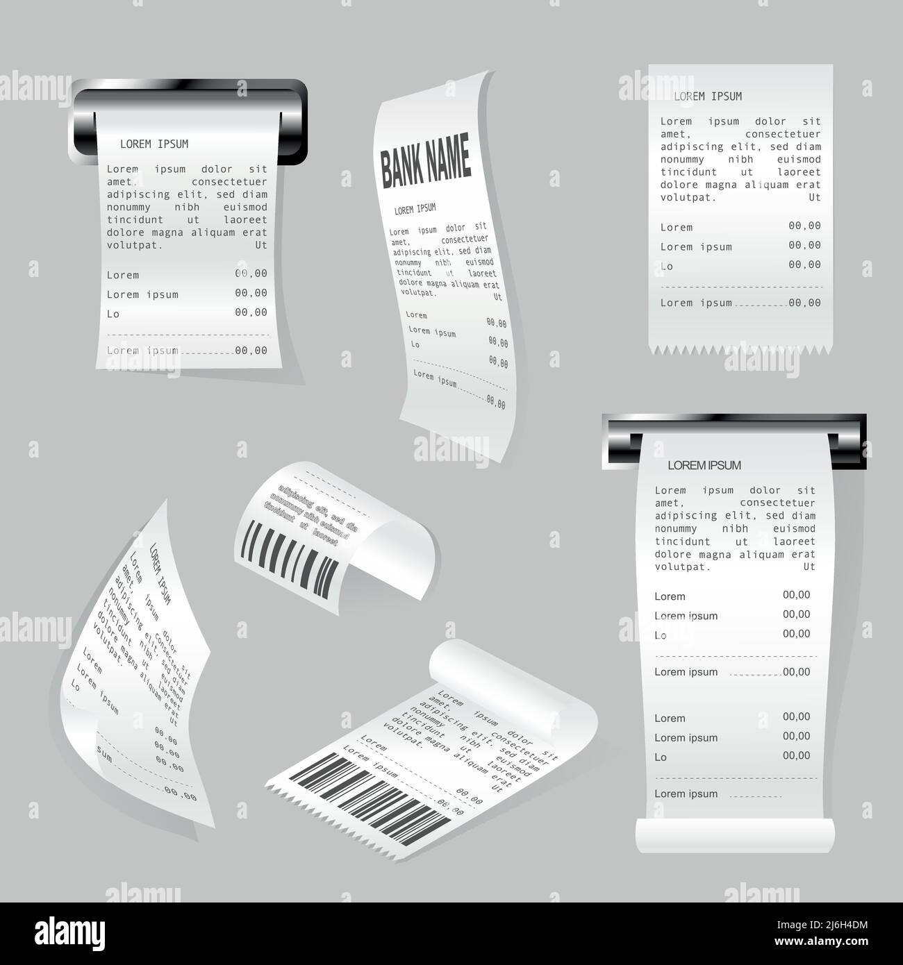 Bank check realistic hi-res stock photography and images - Alamy