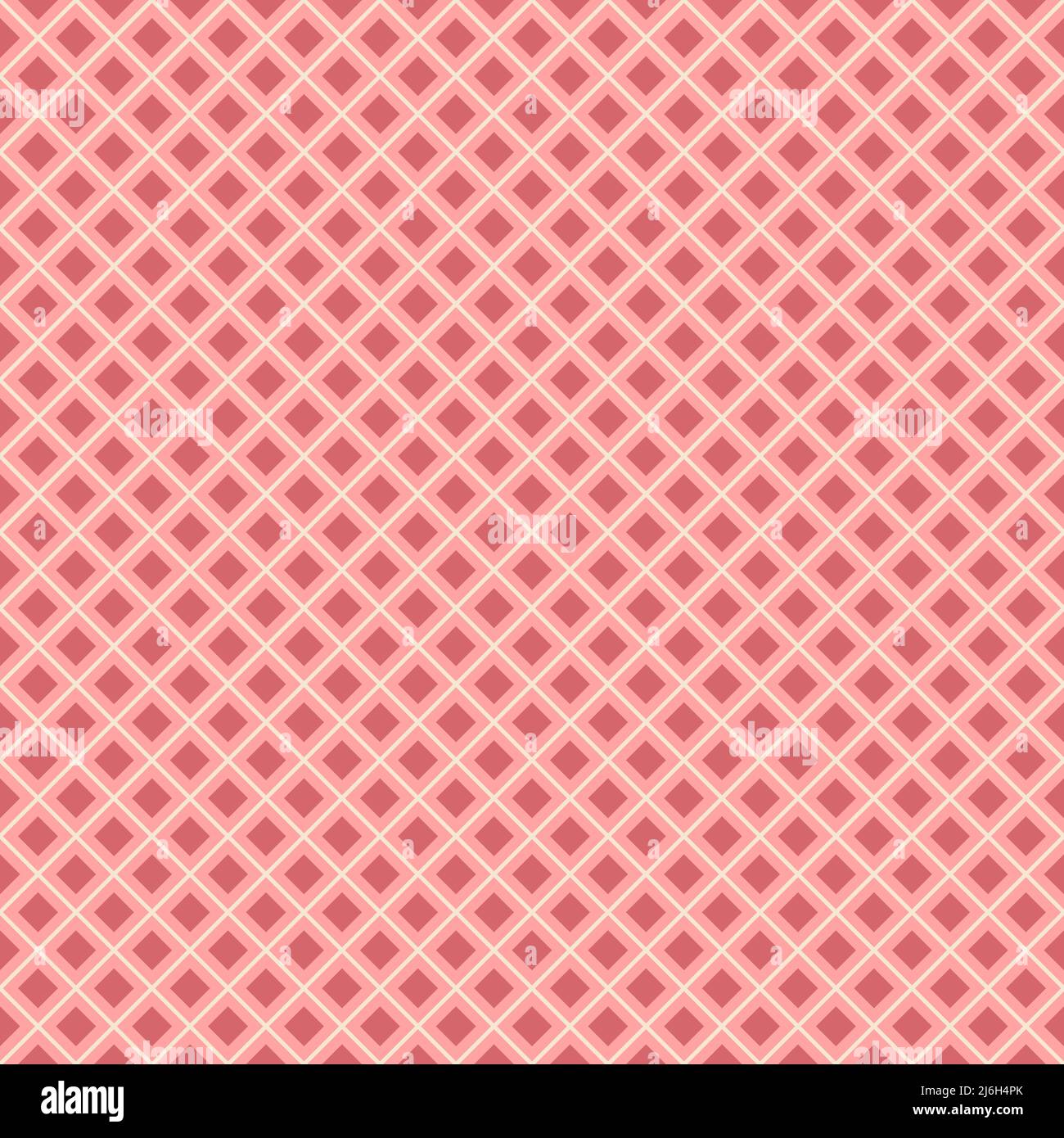 Seamless geometric pattern of squares in pink and red for texture ...