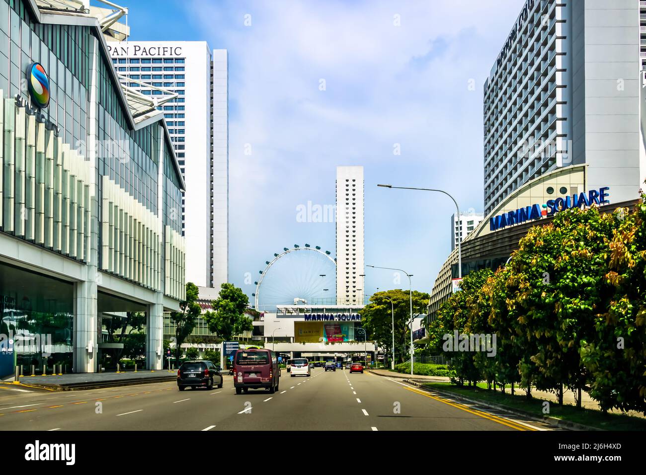 untec City and Marina Square along Raffles Blvd with The Ritz-Carlton ...