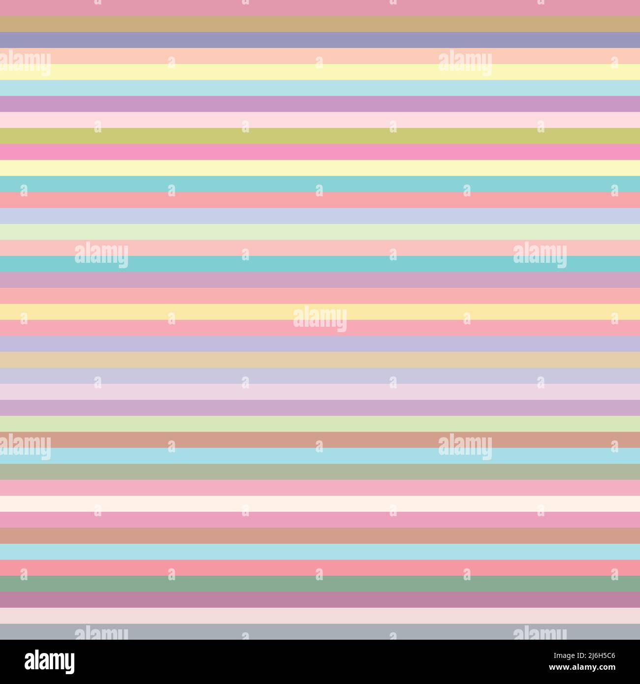 pastel color horizontal stripes seamless pattern. Perfect for textile ...