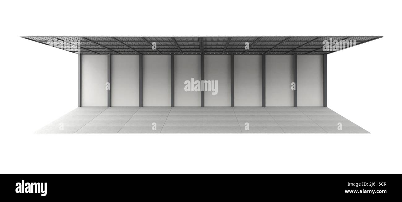Interior empty warehouse Cut Out Stock Images & Pictures - Alamy