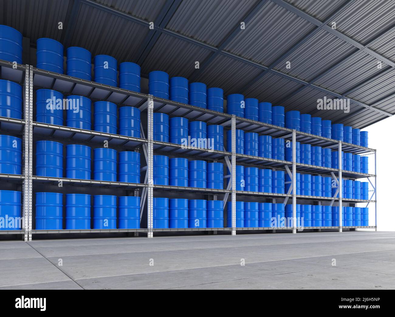 Blue barrels hi-res stock photography and images - Alamy
