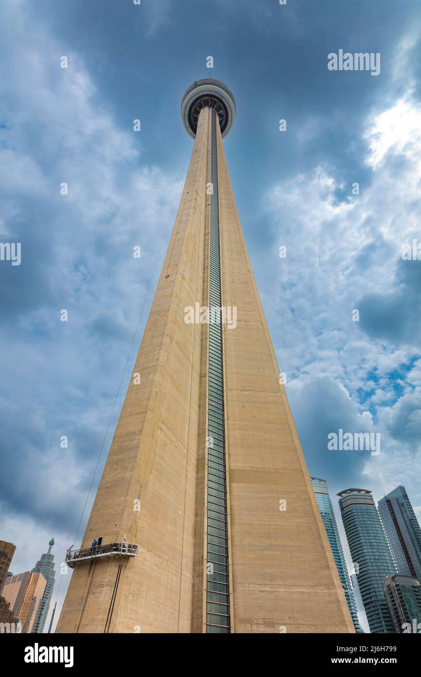 Toronto, Canada - August 26, 2021: The Canadian National tower or CN ...