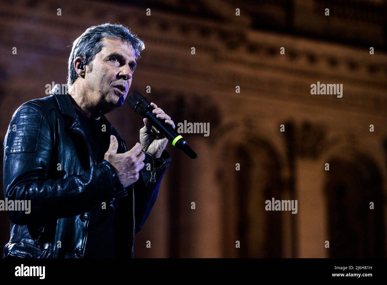 May 1, 2022, Roma, Italia: Italian singer Luca Barbarossa performs on ...