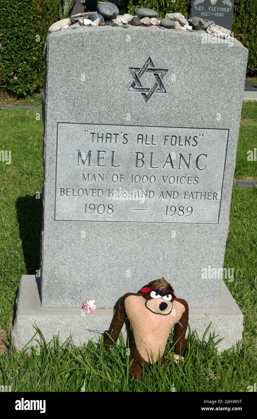 Los Angeles, California, USA 24th April 2022 A general view of atmosphere of Mel Blanc's Grave ...
