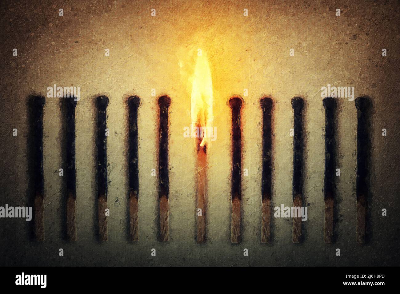 Matchstick art hi-res stock photography and images - Alamy