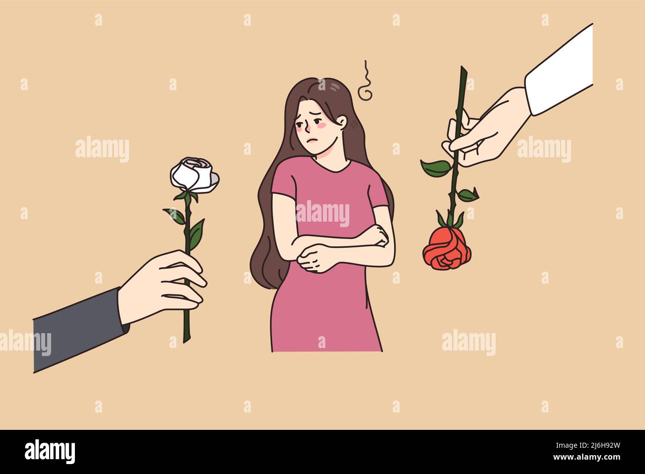 Offered flowers Stock Vector Images - Alamy