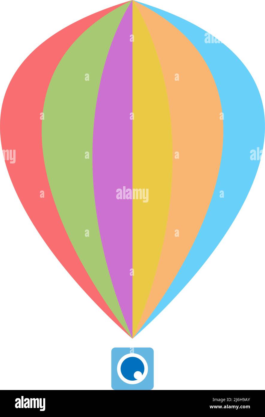 Air ballon icon logo design illustration vector Stock Vector Image ...