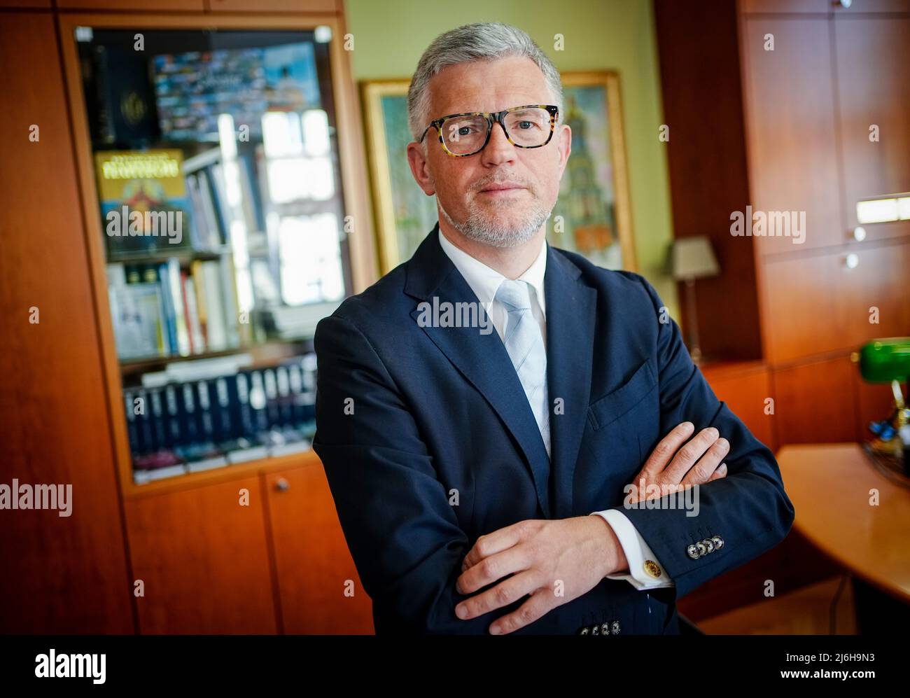 27 April 2022, Berlin: Andrij Melnyk, Ukraine's ambassador to Germany ...