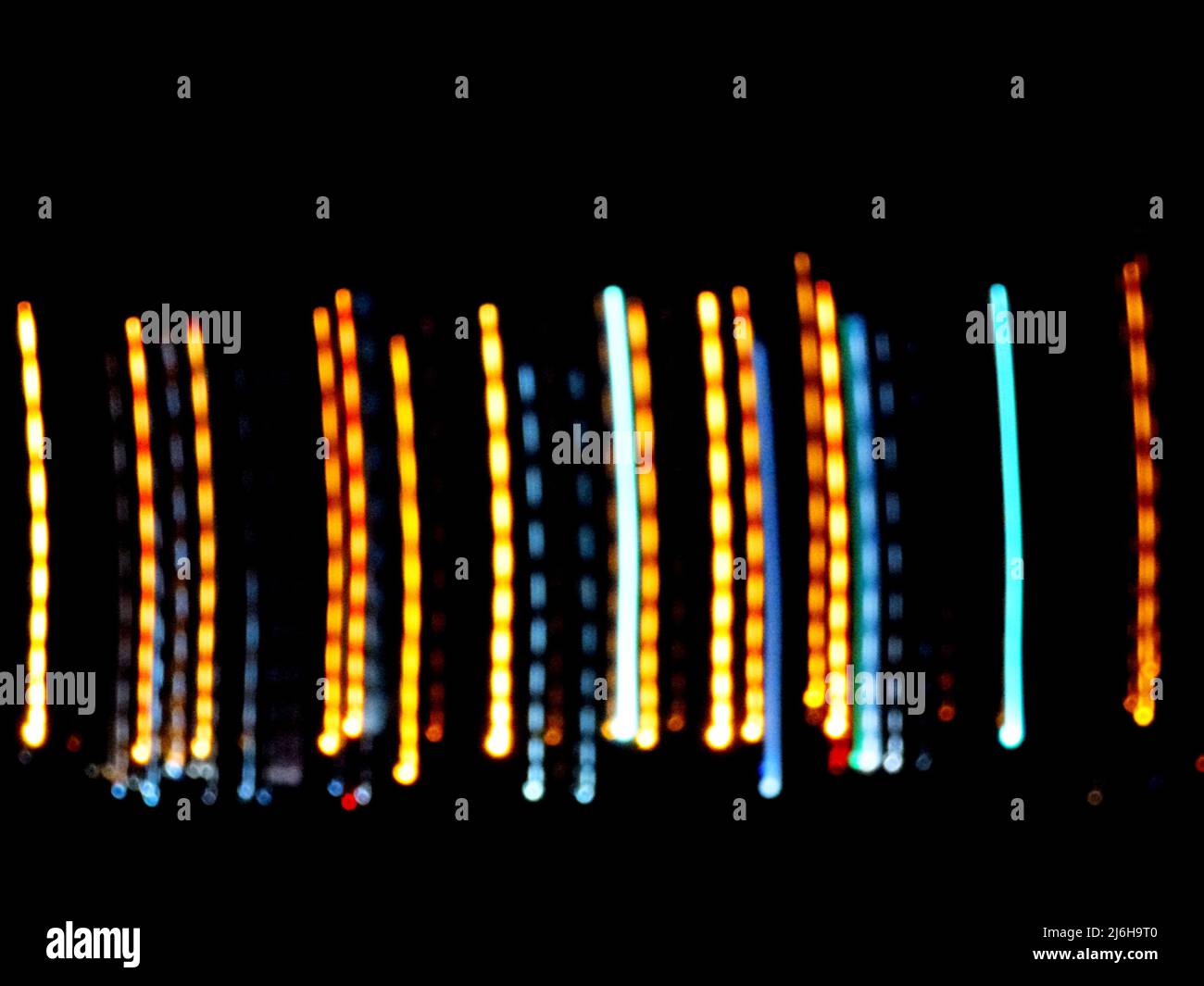 Colorful light trails with motion effect. Abstract background. Shows ...