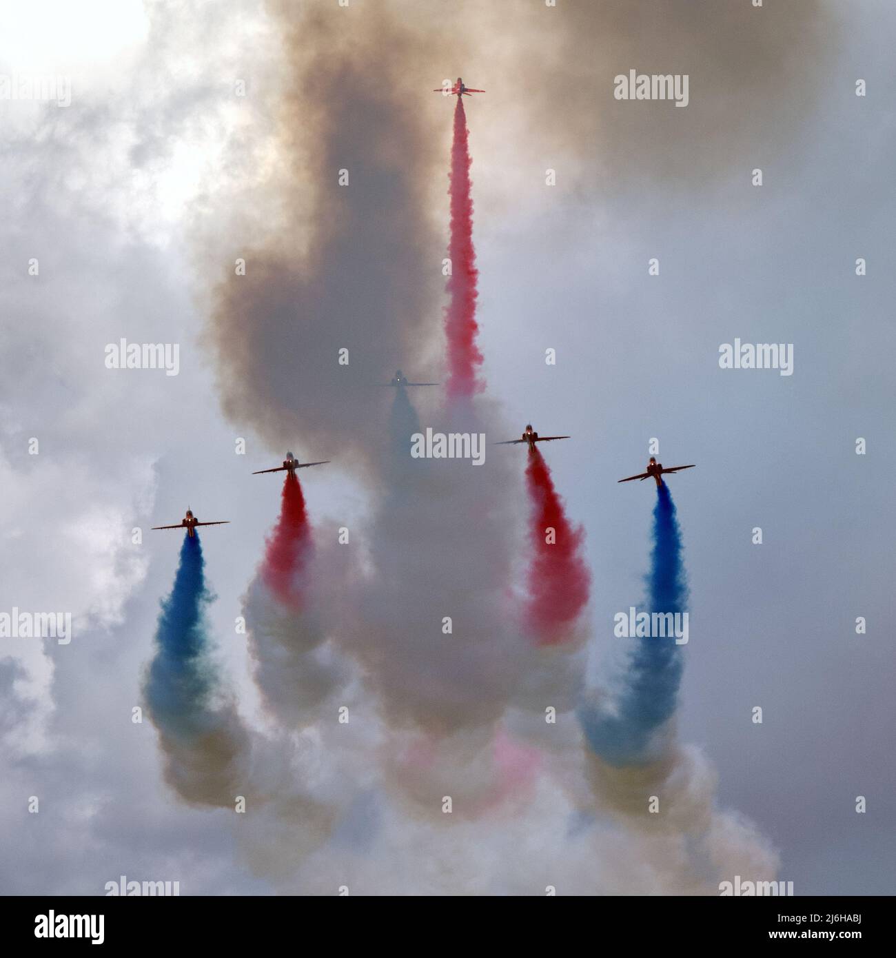 RAF Red Arrows Display Team Stock Photo - Alamy
