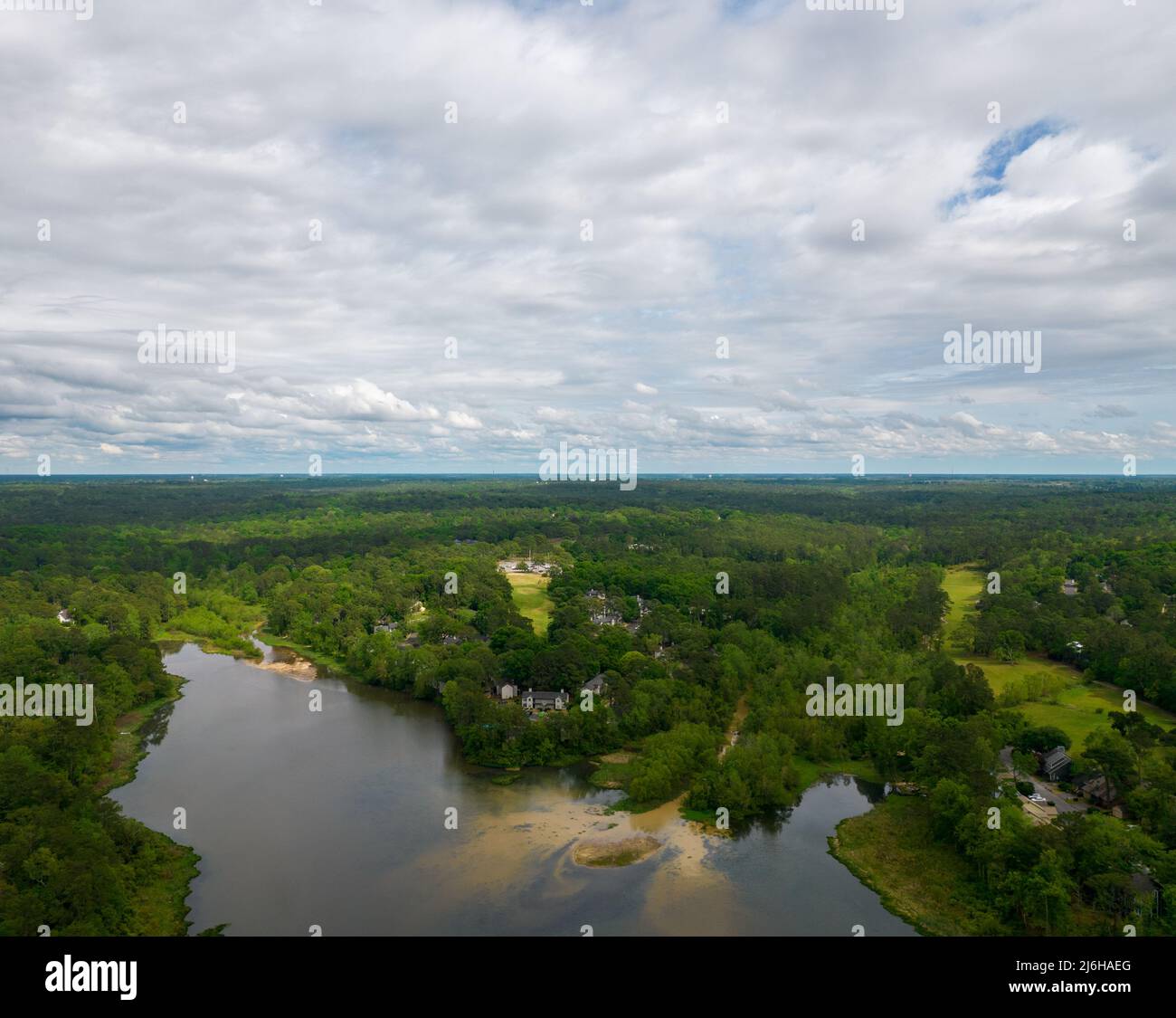 Drone overcast weather landscape hi-res stock photography and images ...