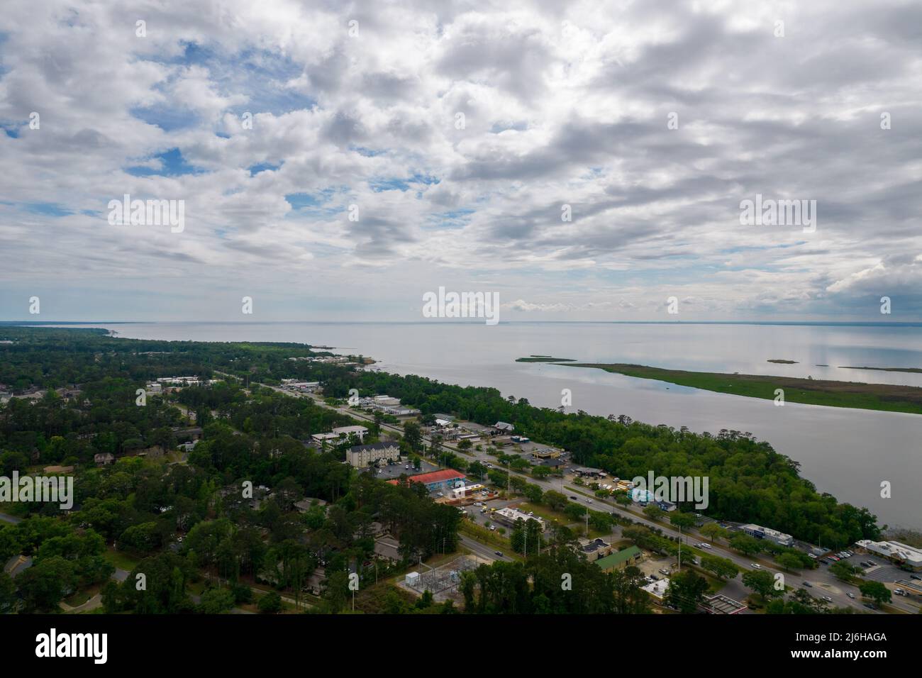 Drone overcast weather landscape hi-res stock photography and images ...