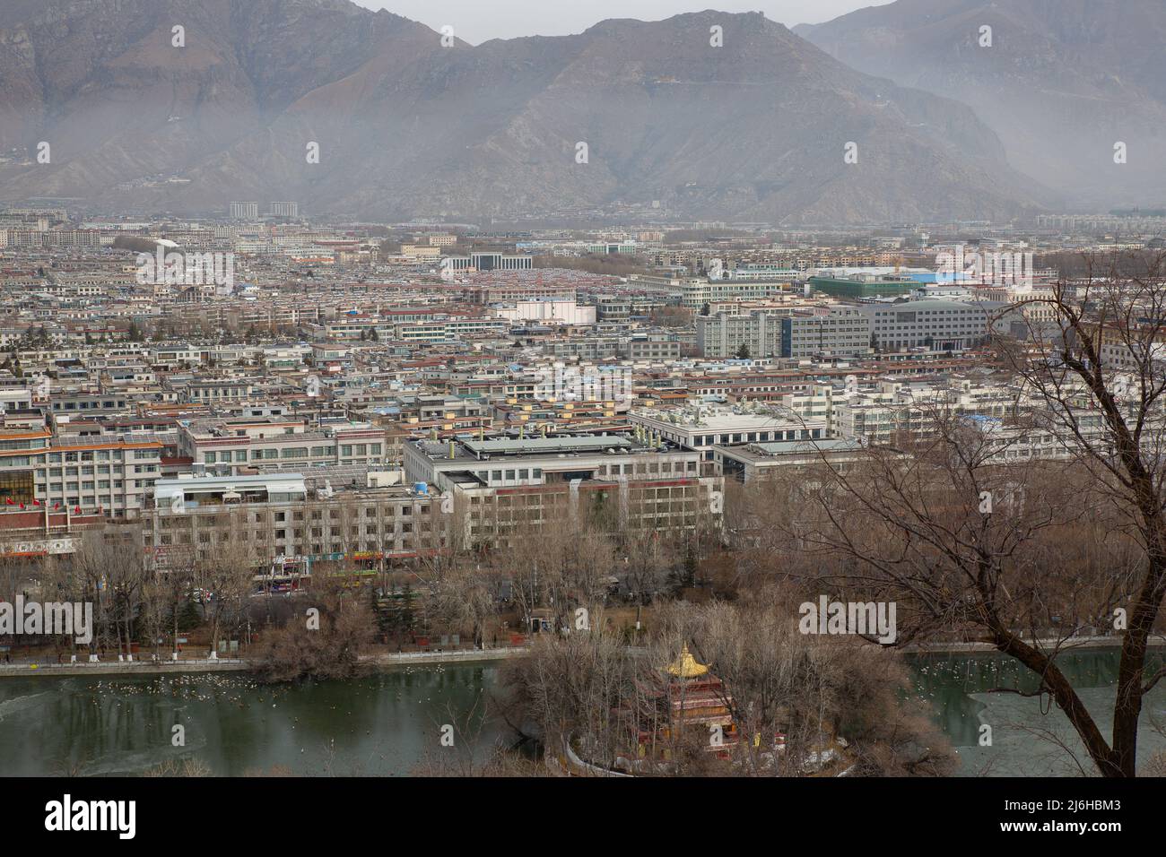 View of lhasa valley hi-res stock photography and images - Alamy