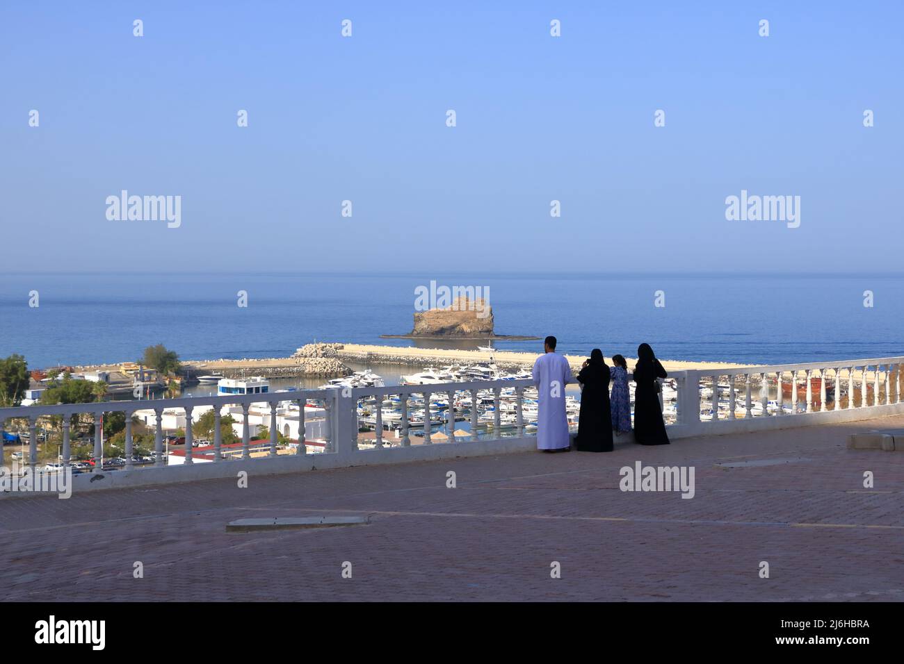 March 15 2022 - Muscat, Oman, Middle east: Marina Bandar Al Rowdha. A ...