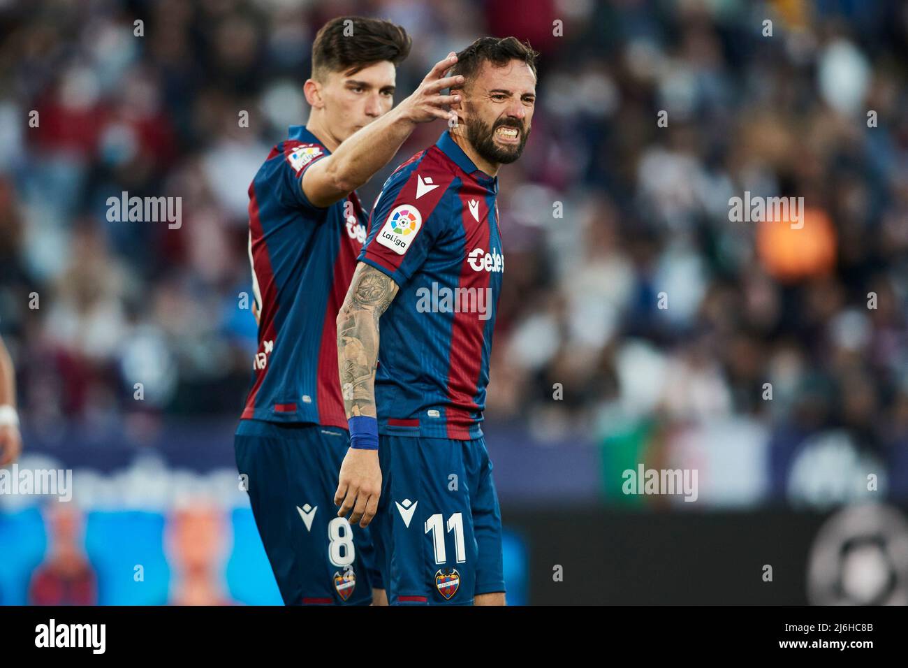 21th April 2022; Estadio Ciutat de Valencia, Valencia, Spain; La Liga ...