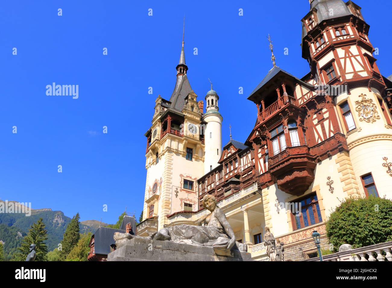 September 12 2021 - Sinaia in Romania: Peles castle Sinaia in autumn ...