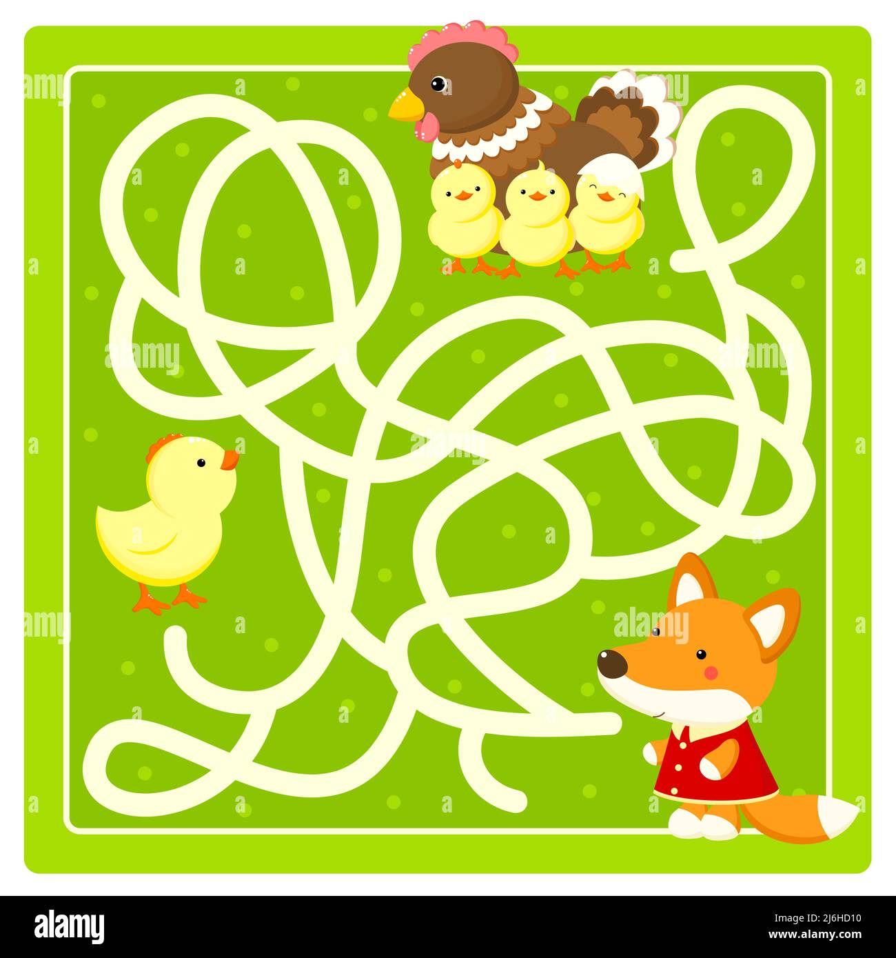Help the little chicken find the way to his mom. Labyrinth for ...