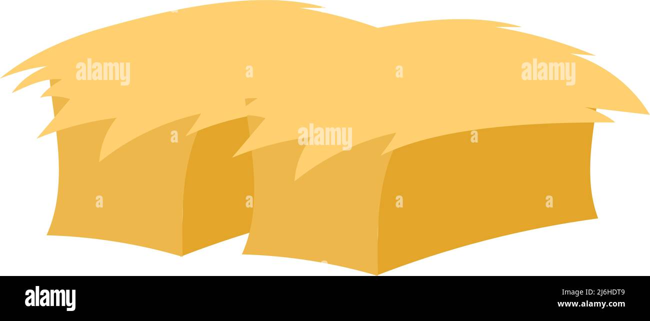 Hay semi flat color vector object Stock Vector Image & Art - Alamy