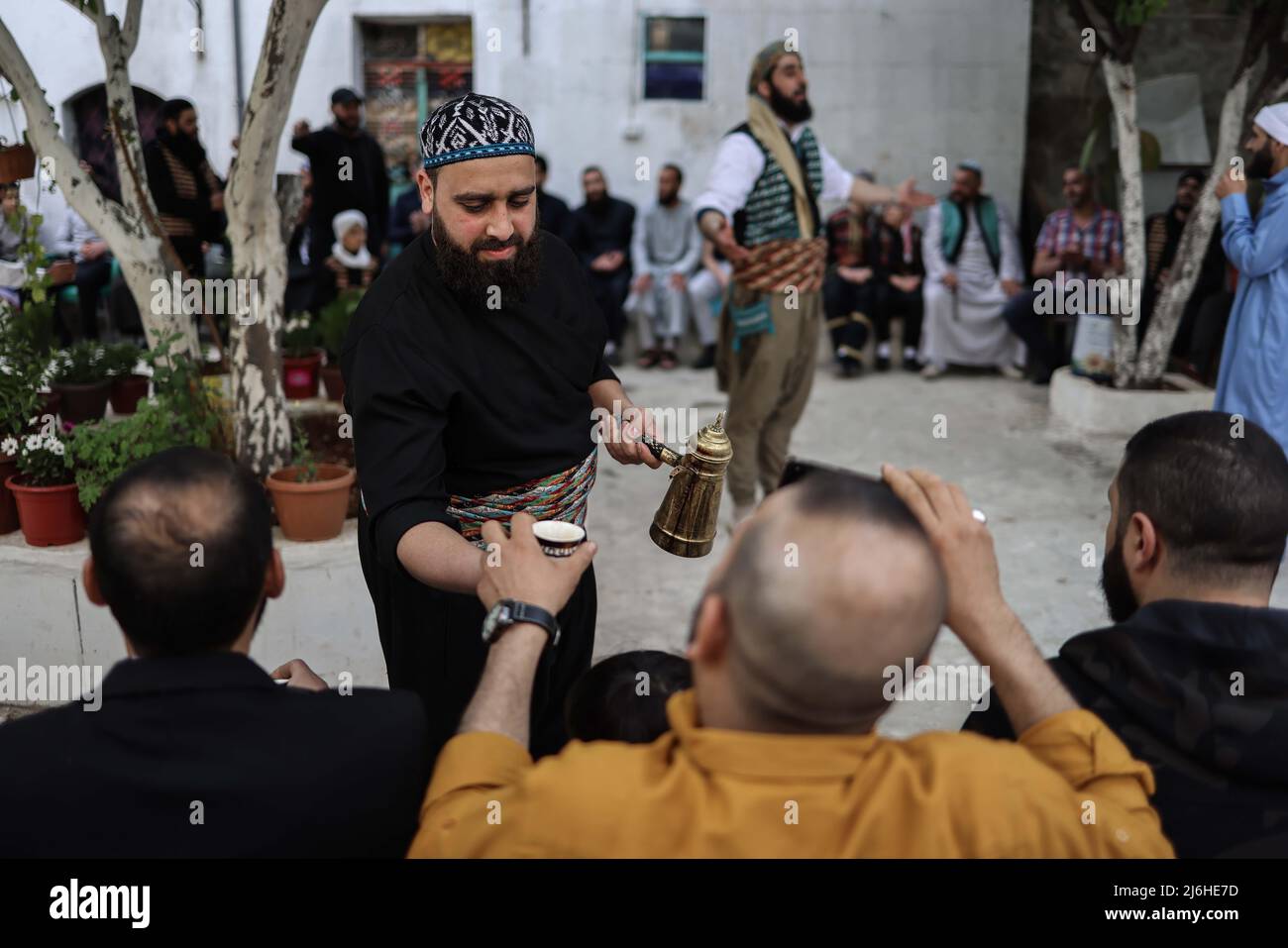 02 May 2022, Syria, Idlib: Syrians celebrate the first day of Eid al ...