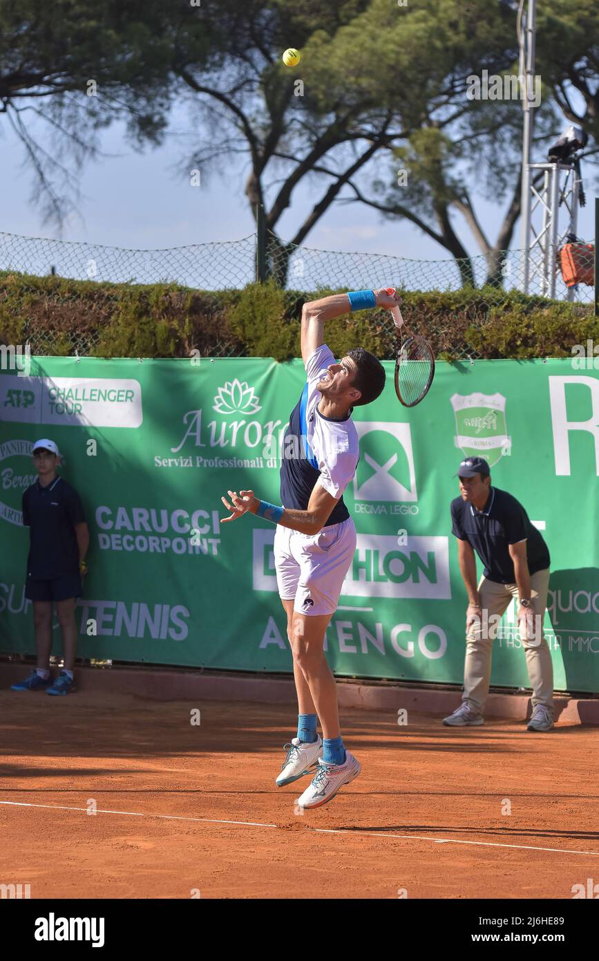 Franco Agamenone ITA) during the semi-final of the ATP Challenger Roma ...
