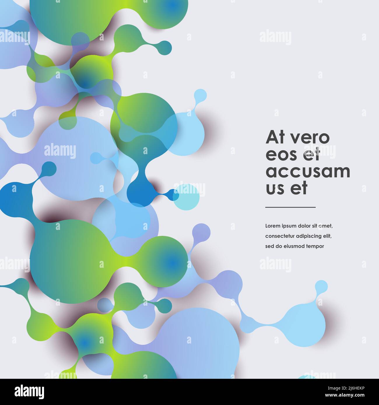 Abstract molecules background with cells. Vector medical background ...