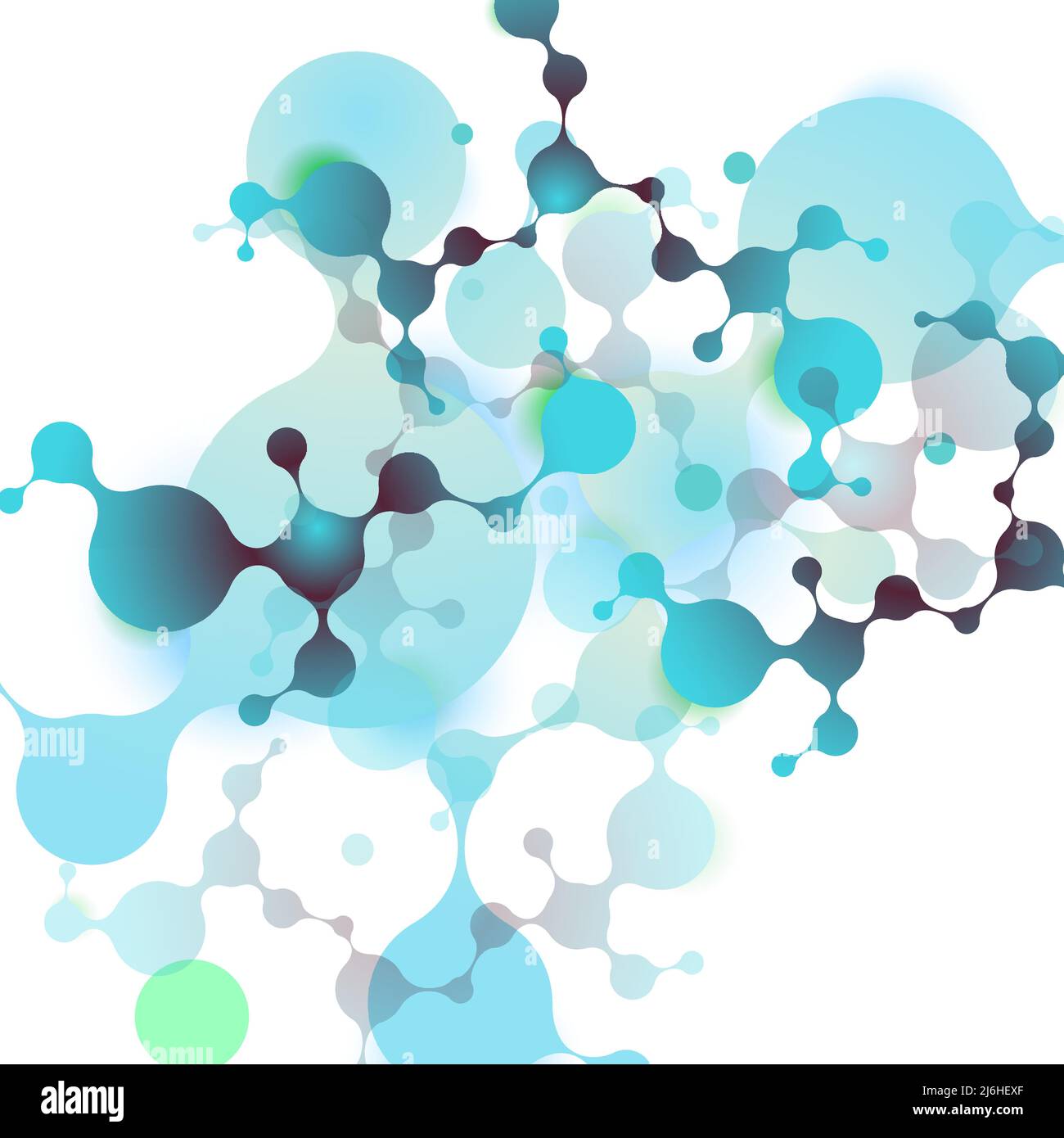 Science abstract background with molecular structure. Vector ...