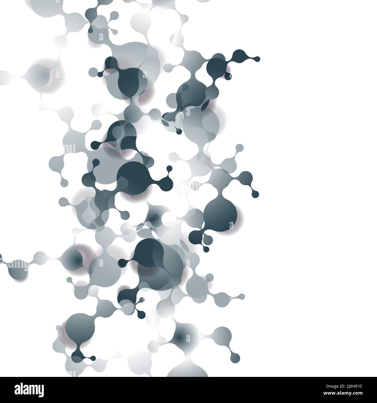 Science background with cells. Vector biology and medicine and bacteria ...