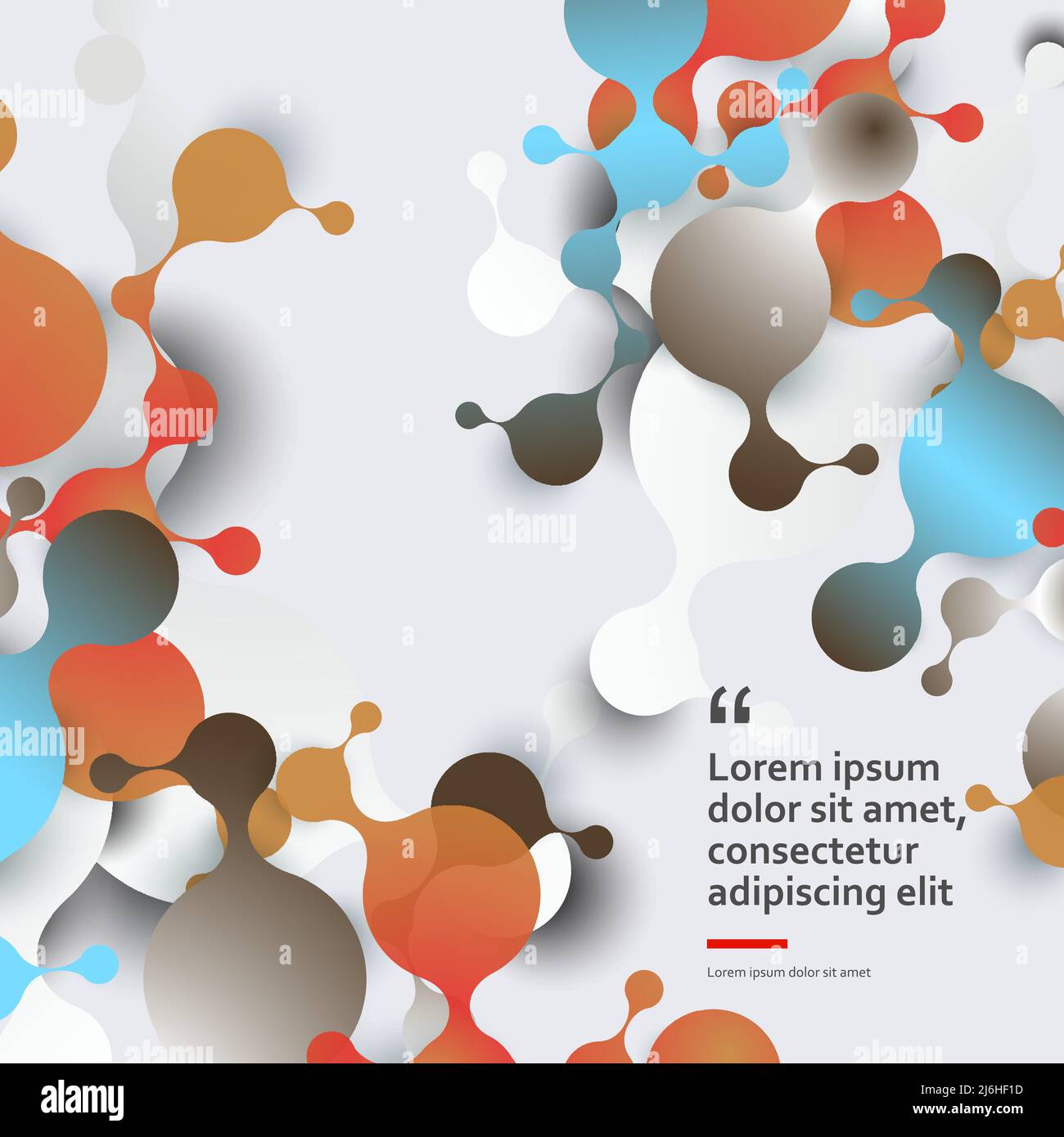 Abstract molecules background with cells structure and DNA molecule ...