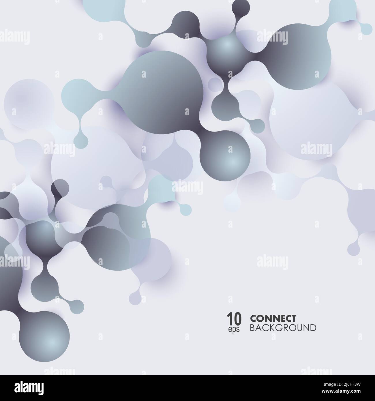 Abstract molecules background with cells. Vector medical background ...