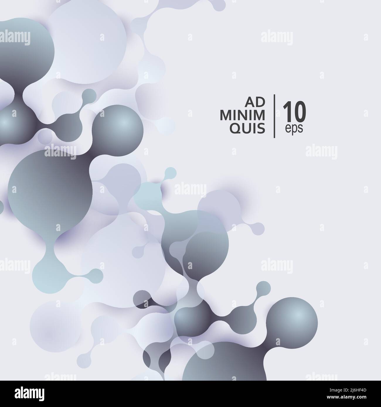 Abstract molecules background with cells. Vector medical background ...