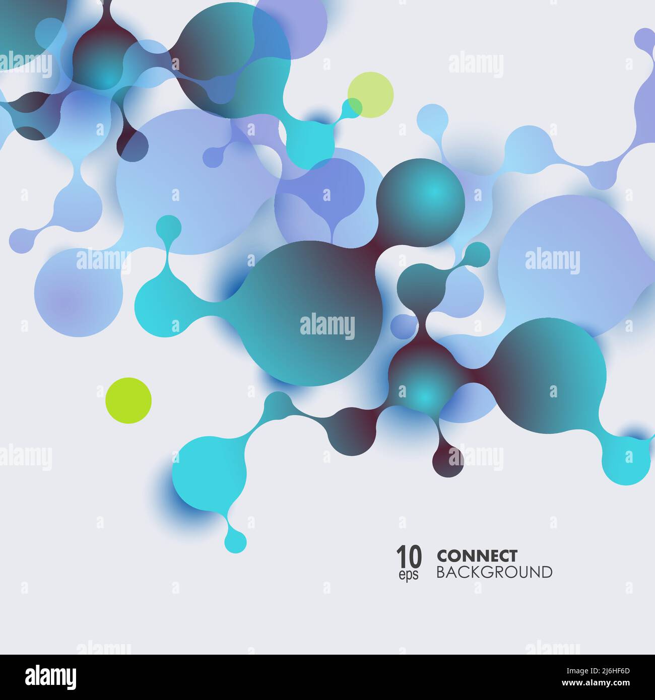 Abstract molecules background with cells. Vector medical background ...