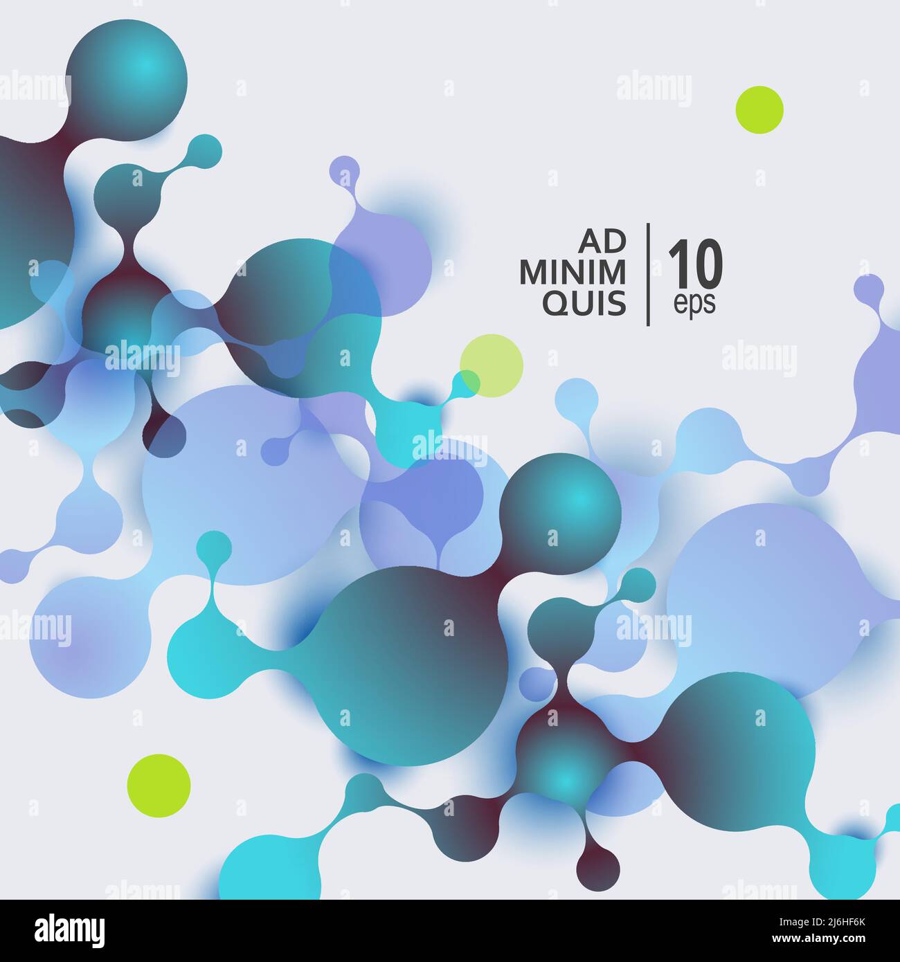 Abstract molecules background with cells Stock Vector Image & Art - Alamy