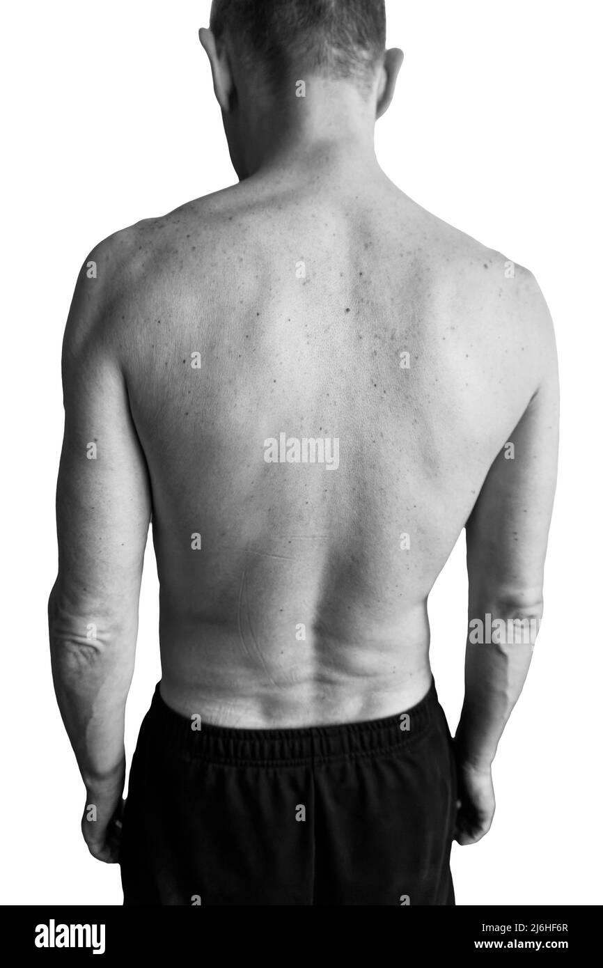 Bare torso of a white caucasian male Stock Photo - Alamy