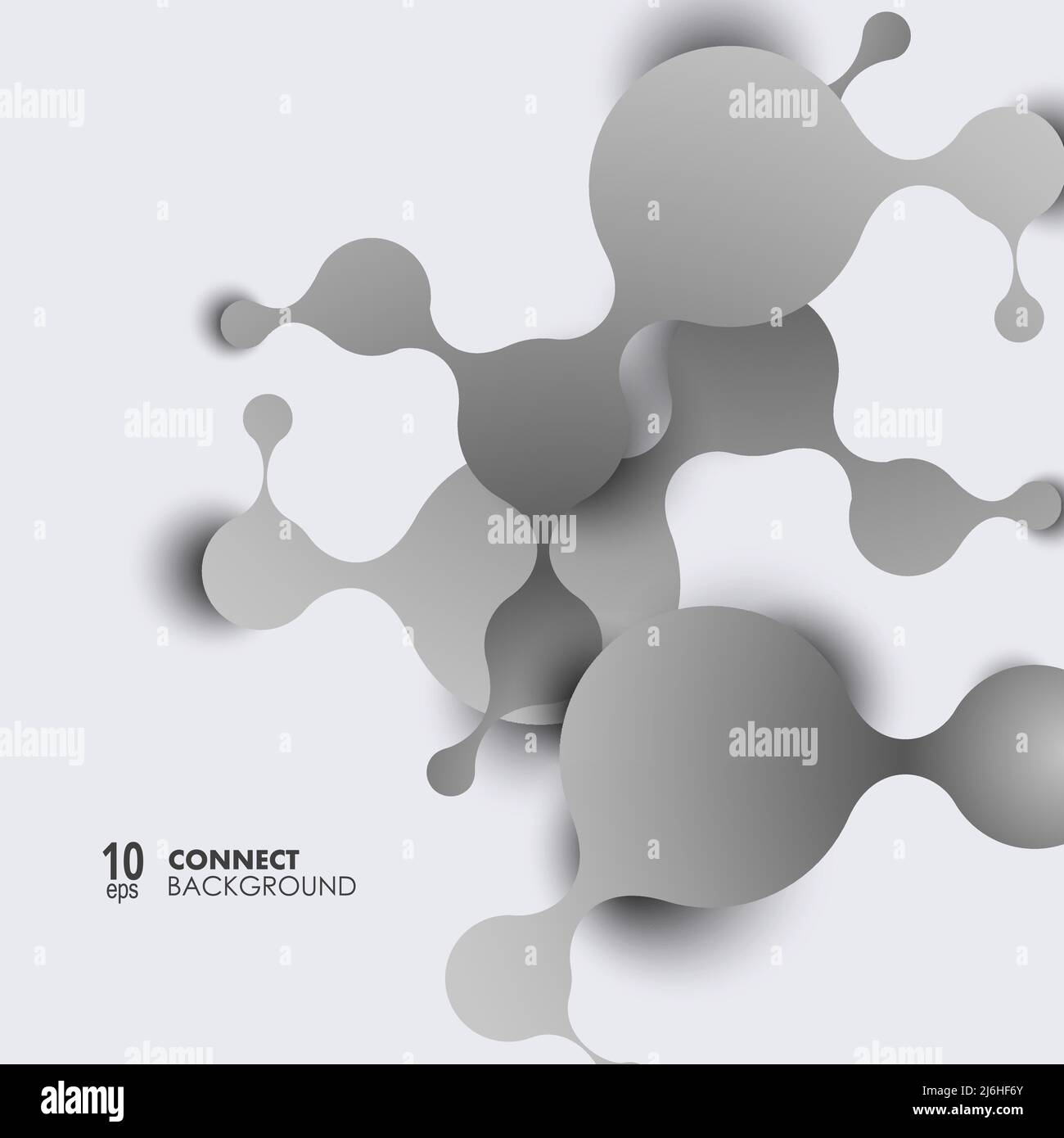 Abstract molecules background with cells Stock Vector Image & Art - Alamy