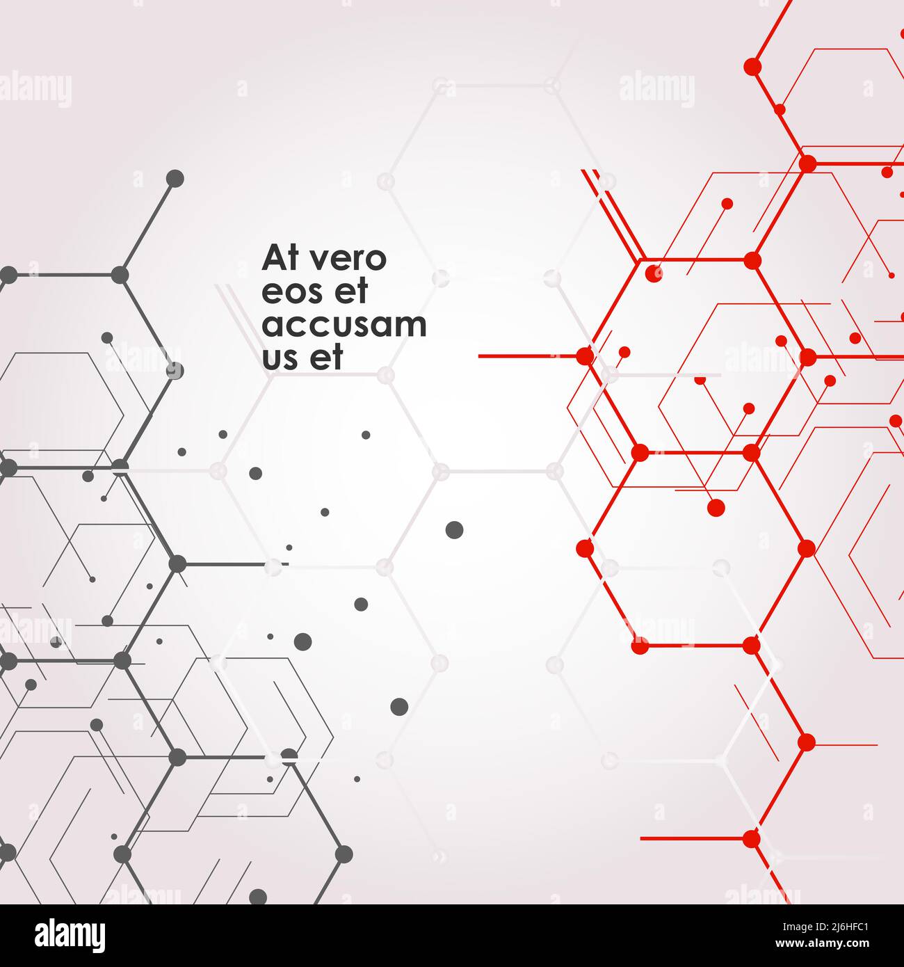 Modern connect molecular structure with hexagon vector elements Stock ...
