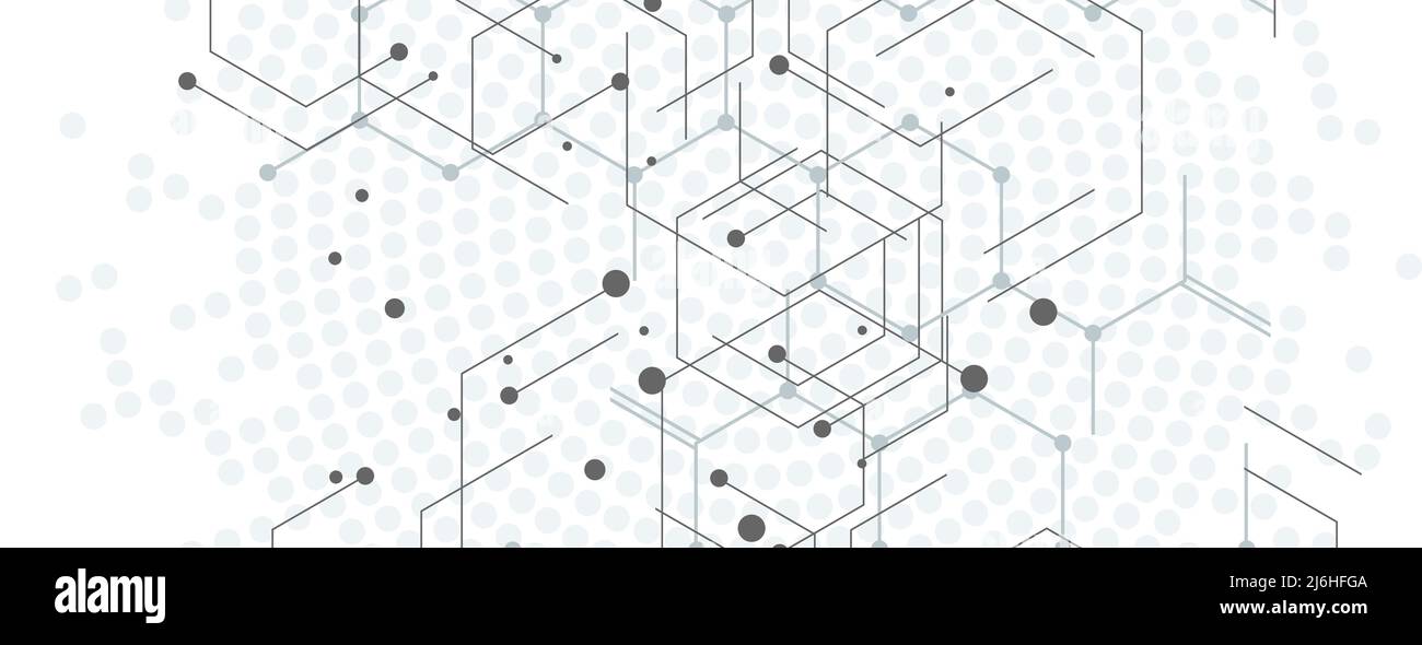 Abstract geometric background with connect hexagons Stock Vector Image ...