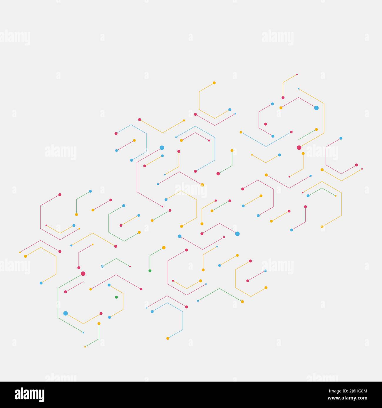 Connection vector illustration and network cell pattern Stock Vector ...