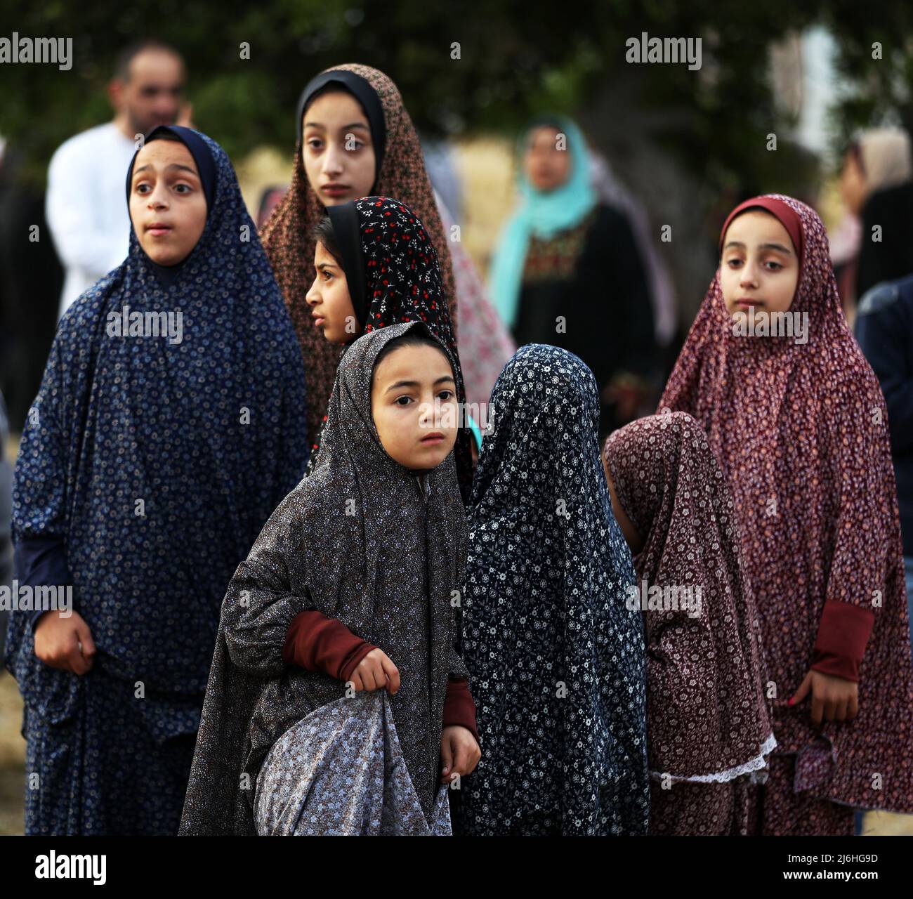Gaza City, Palestine. 1st May 2022. Palestinian Muslims perform morning ...