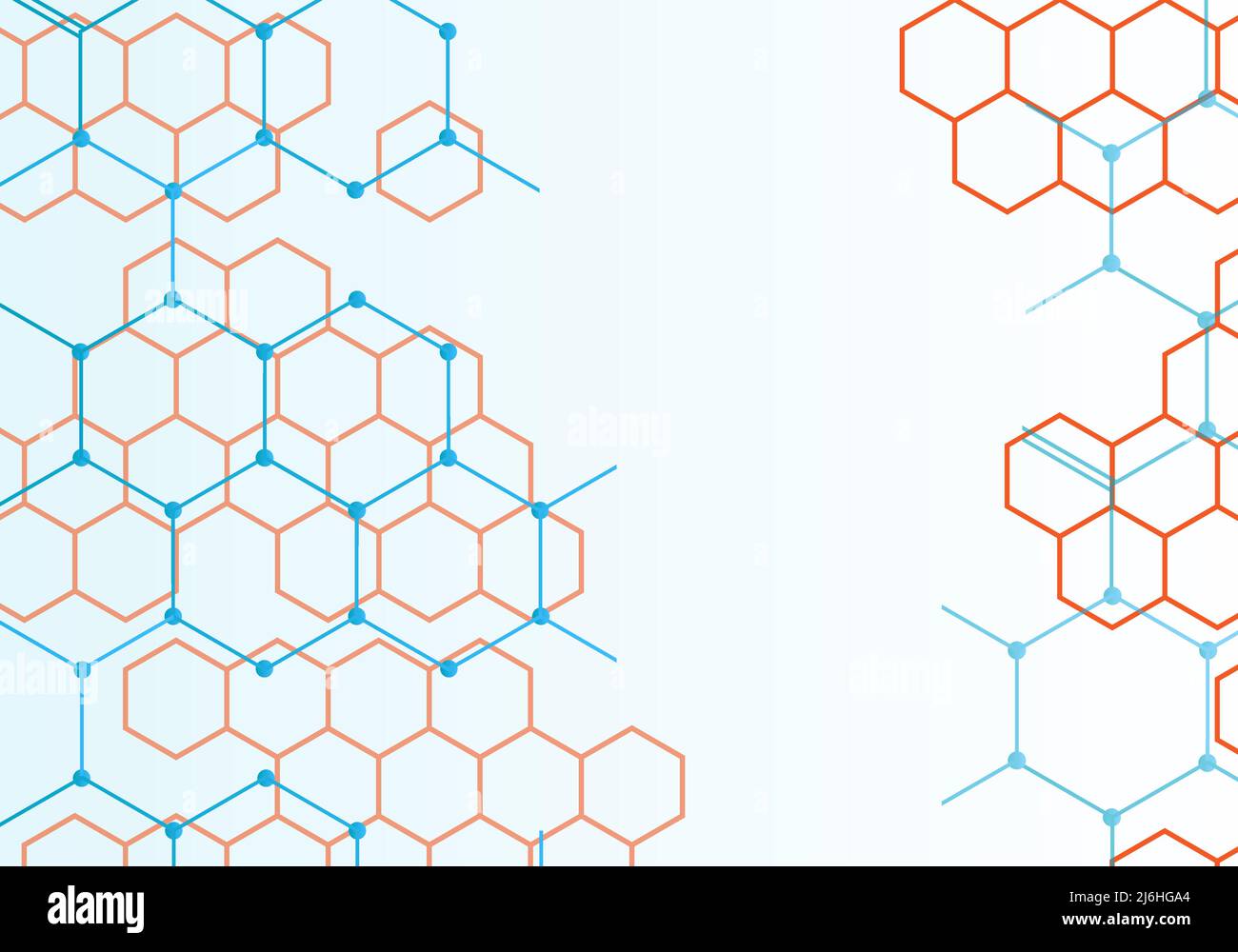 Abstract background with connect hexagons. Vector illustration Stock ...
