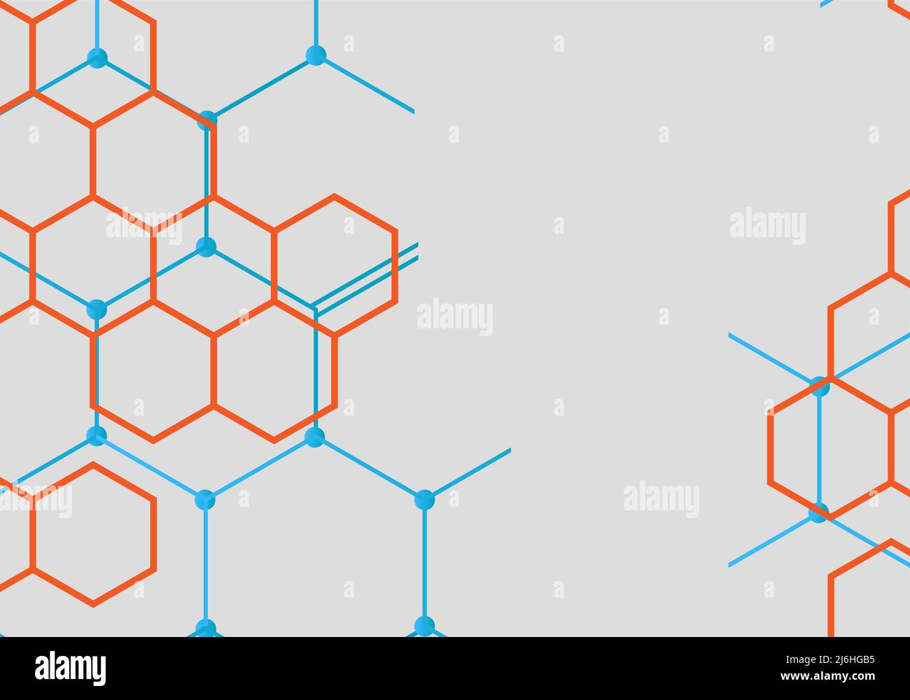 Abstract background with connect hexagons. Vector illustration Stock ...