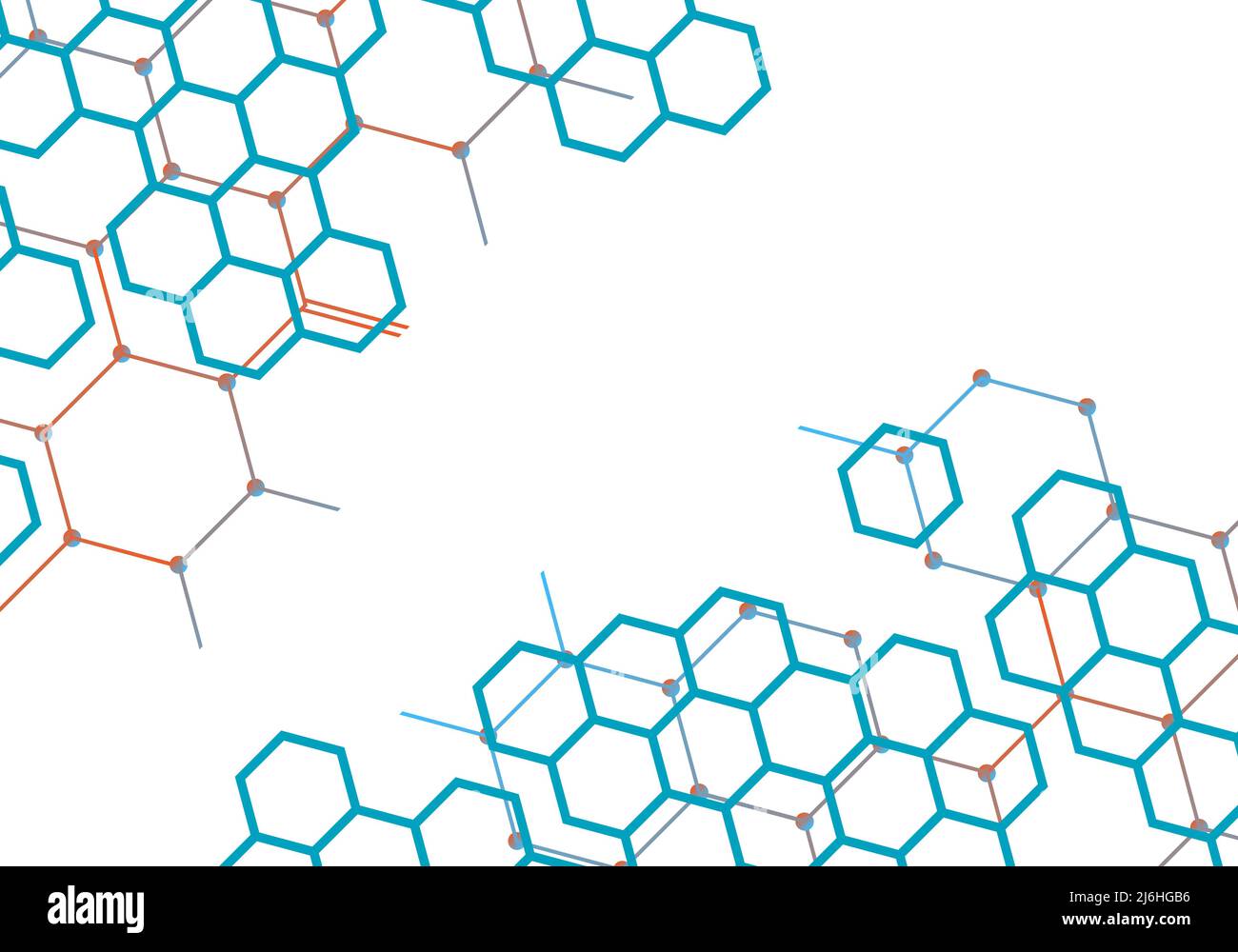 Abstract background with connect hexagons. Vector illustration Stock ...