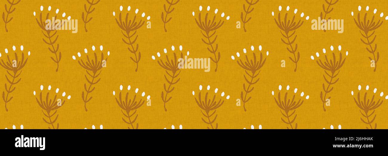 Gender neutral flower seamless raster background. Simple whimsical 2 ...