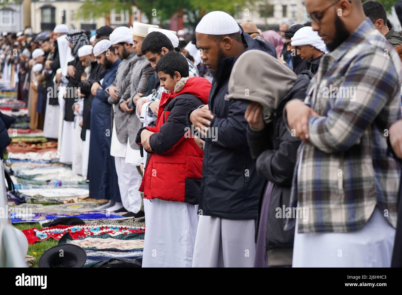 People take part in the Green Lane Masjid - Eid at Small Heath Park in ...